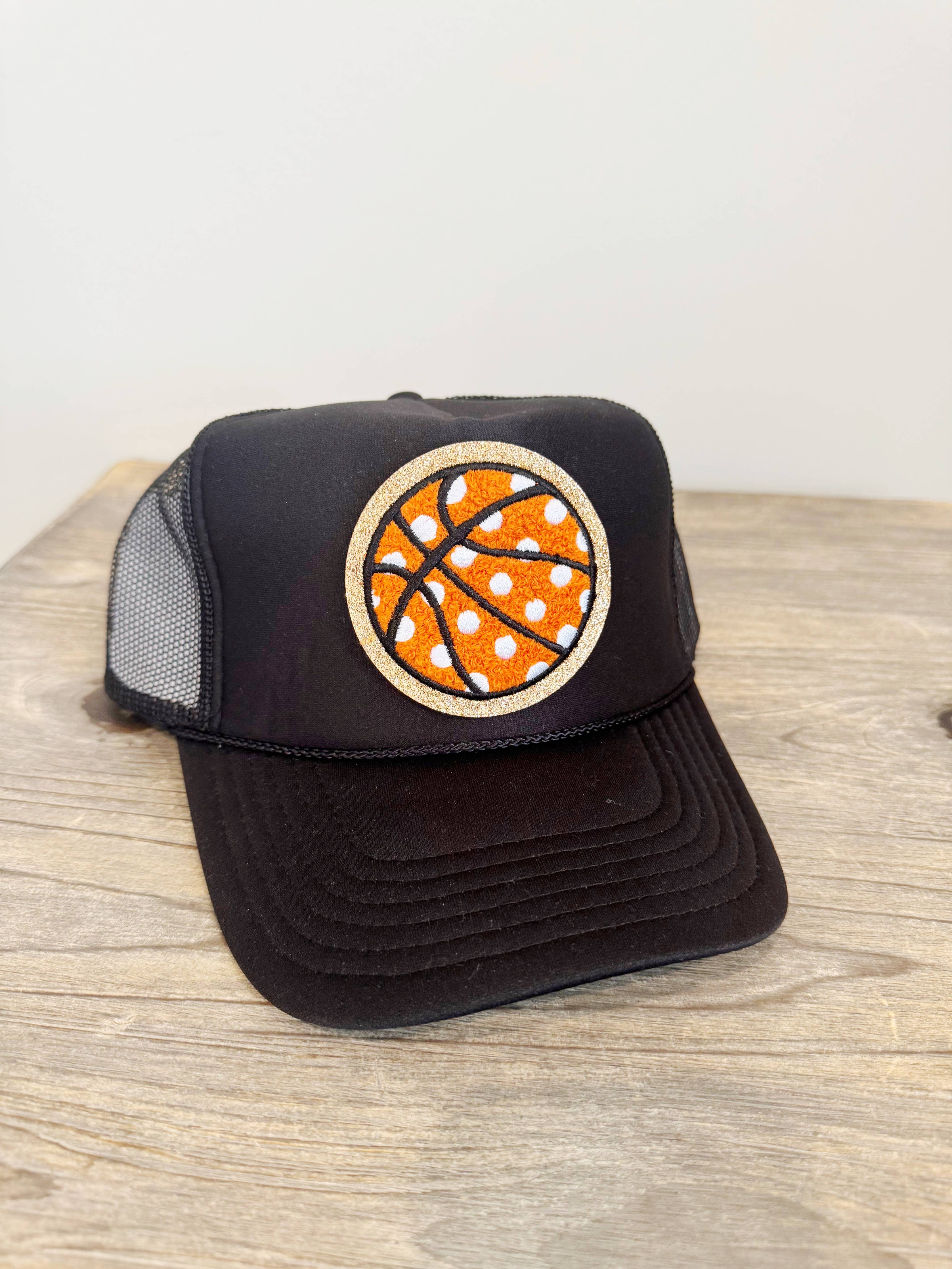 Polka Dot Basketball Patch Hat – Love Letters