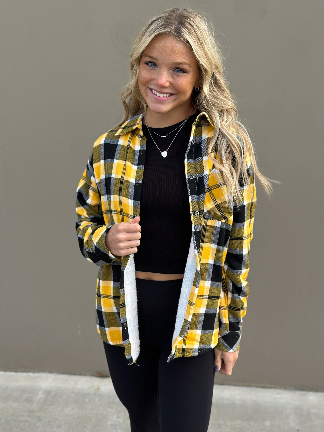 Black and Yellow Shacket – Love Letters