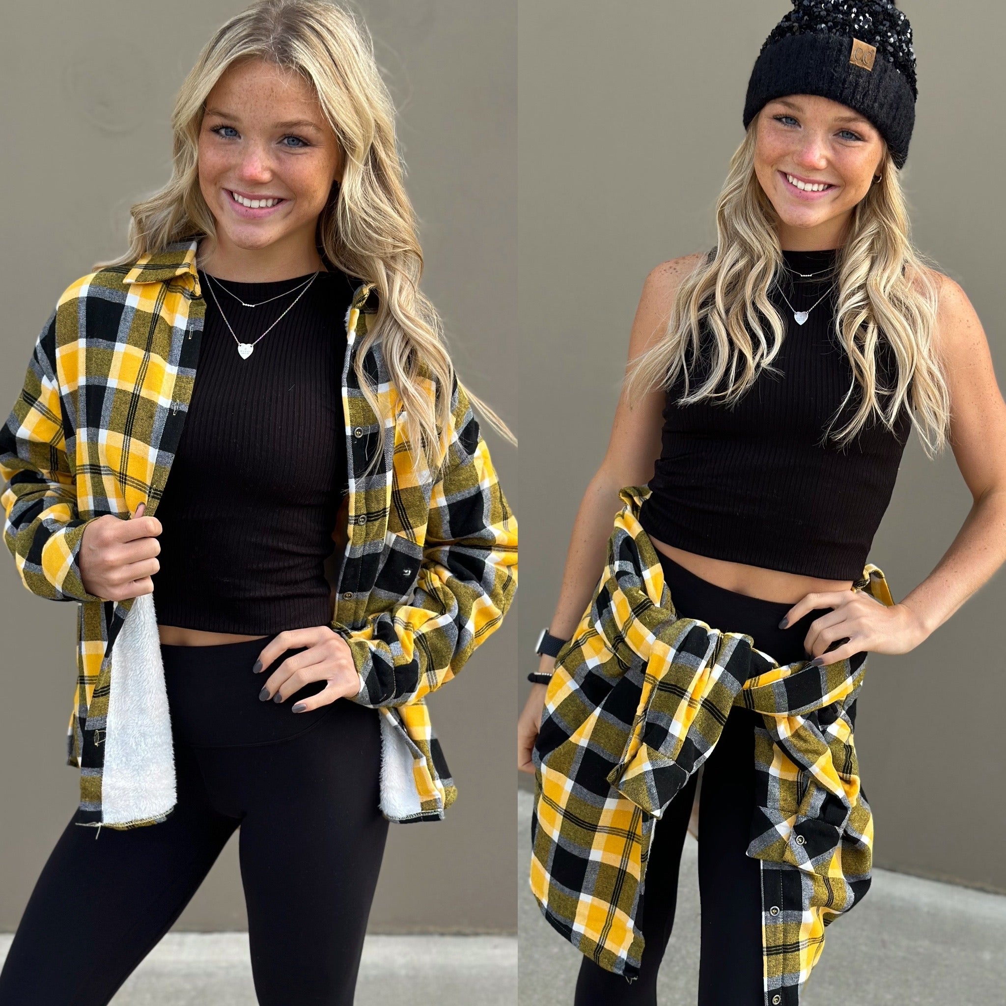 Black and Yellow Shacket – Love Letters
